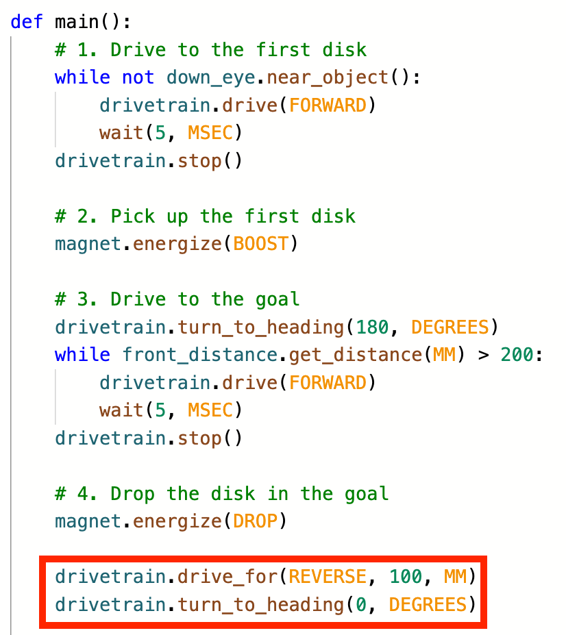 Vex Cs Unit 8 Moving Disks With Loops Lesson 3 Using Sensors And The Electromagnet To